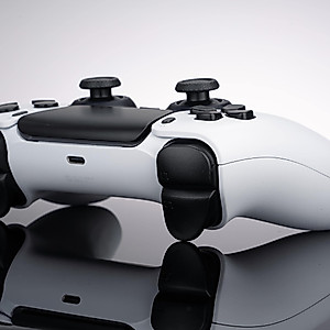 Replacement Thumbsticks Button Kit for PS5 Controller, L1 R1 L2 R2 Triggers, ABXY Buttons, D-pad, Faceplate Cover and Action Buttons with Repair Tools for DualSense Controller (Black)