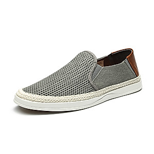 Bruno Marc Men's Loafers Slip-on Casual Shoes Sneakers Summer Beach Shoes, Grey, Size 11, SBFS2301M