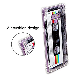FAteamll Case for Galaxy Note 9,with Reinforced Corners TPU Soft Bumper Retro Cassette Tape Case Compatible with Samsung Galaxy Note 9