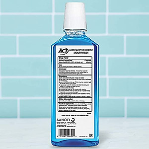 ACT Total Care Anticavity Fluoride Mouthwash Icy Clean Mint 18 oz (Pack of 2)