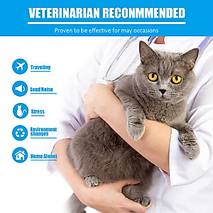 Pets4Luv Calming Collar for Cats - Pheromone Calm Collars, Anxiety Relief Fits Small Medium and Large Cat - 2022 New Version - Adjustable and Waterproof with 100% Natural 3Packs