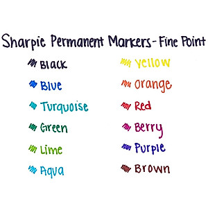 Sharpie 32701 Retractable Permanent Markers, Fine Point, Black, 144 Count (12 Boxes of 12 Markers each Box)