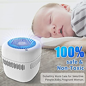DobeTiny Humidifiers for Bedroom,No Mist Evaporative Humidifier（2.5L）, Replaceable Filter with Adjustable night light,Auto Shut-Off
