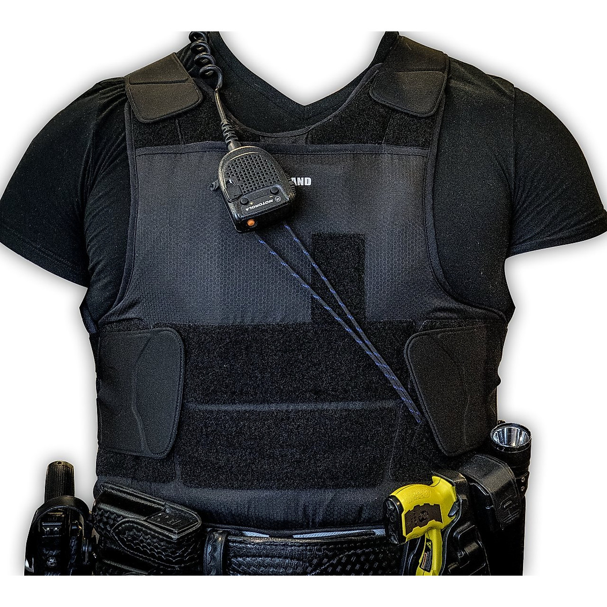 THE MIC LOOP - Keeps Portable Radio Mic in Place for Police/Law Enforcement Black