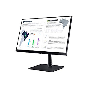 Samsung Business T85F Series 27 inch QHD 2560 x 1440 75Hz Computer Monitor for Business with HDMI, DisplayPort, USB Hub, 3-Yr WRNTY (F27T850QWN) Black