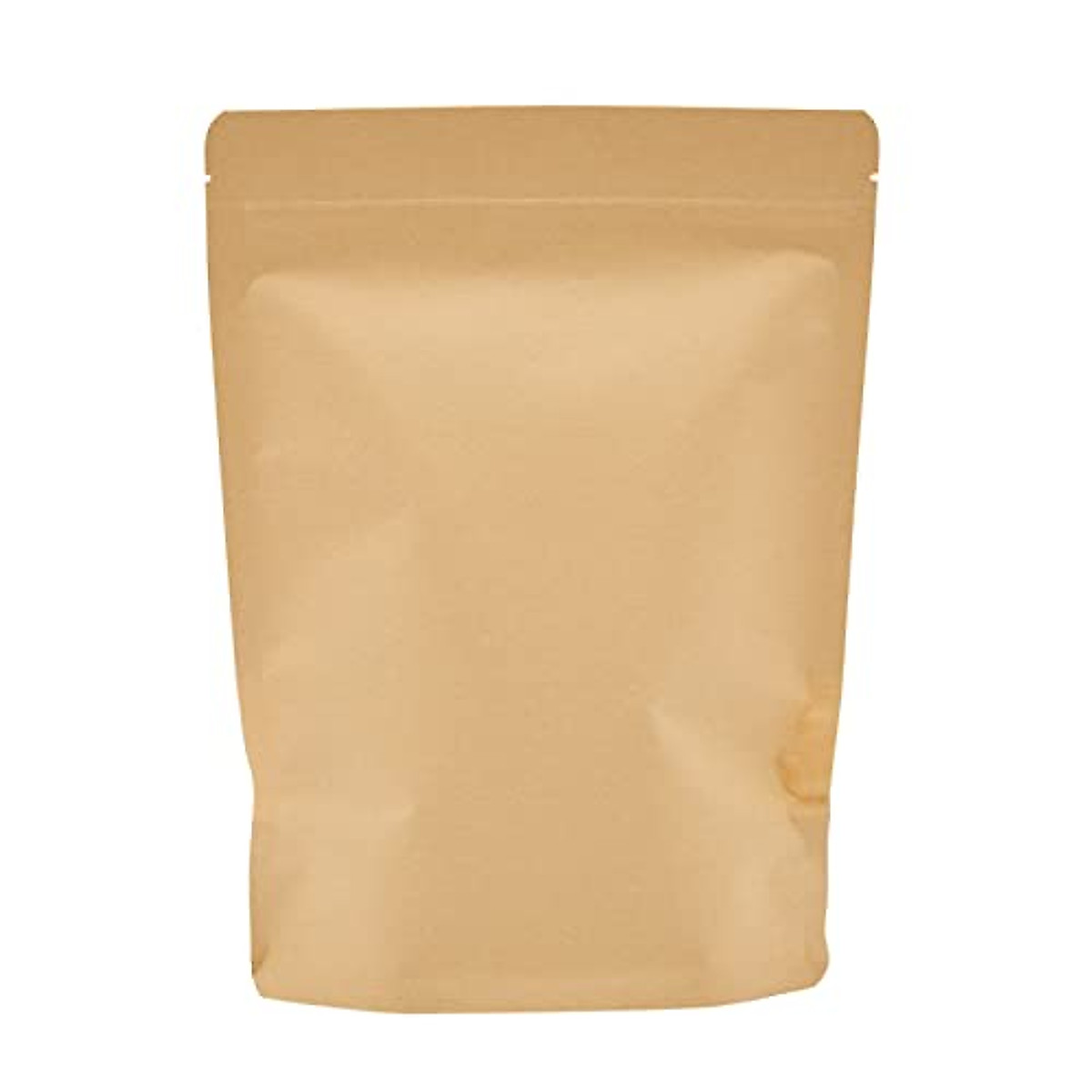 Kraft Stand Up Pouches, Clear Window Sealable Bags for Packaging (7x10 In, 120 Pack)