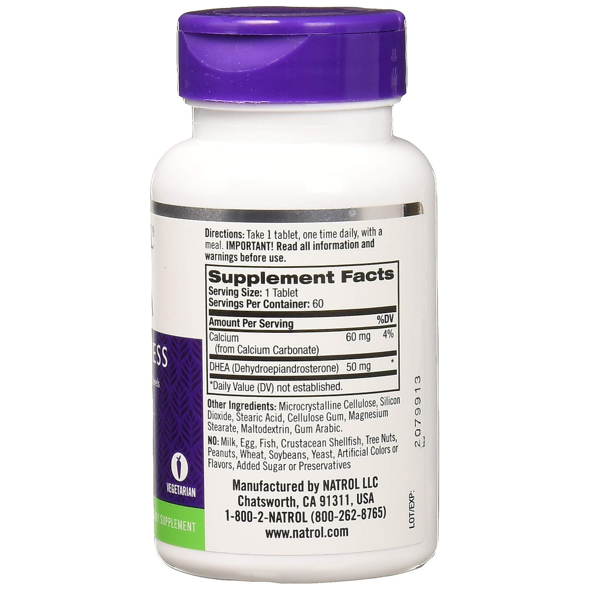 Natrol DHEA 50mg, 60 Tablets 60 Count (Pack of 3)