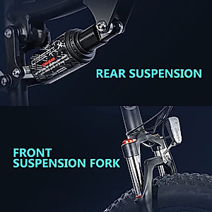 FIOTAS ReAspire Electric Bikes Adult 750W BAFANG Motor Ebike 48V 16Ah Lithium Battery 26'' Fat Tire E Bikes 50 Miles Mountain Snow Beach Electric Bicycle Dual Shock Absorbers Shimano 8-Speed (Black)