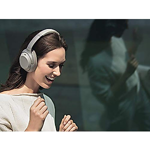 Sony WH1000XM3 Noise Cancelling Headphones : Wireless Bluetooth Over the Ear Headset – Silver (2018 Version)