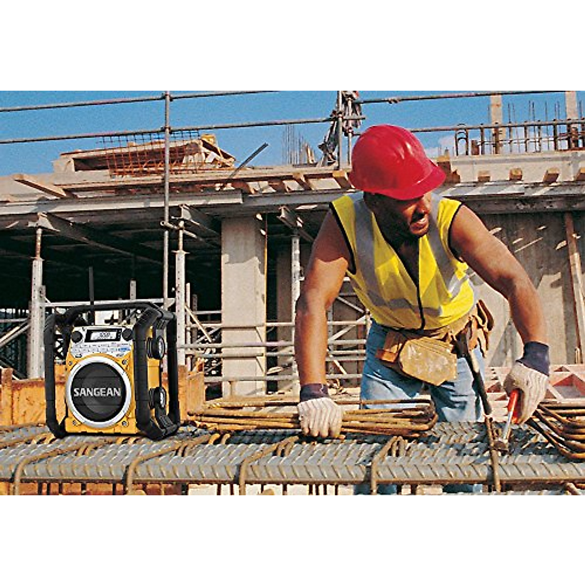 Sangean U4 AM/FM-RBDS/Weather Alert/Bluetooth/Aux-in Ultra Rugged Rechargeable Digital Tuning Radio (Renewed)