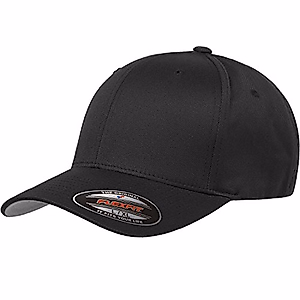 Flexfit 6277 Wooly Combed Twill Cap Black