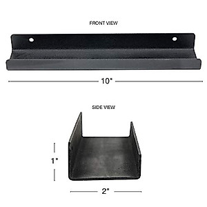 EXCELLO GLOBAL PRODUCTS Metal Record Holder Shelf 4-Pack