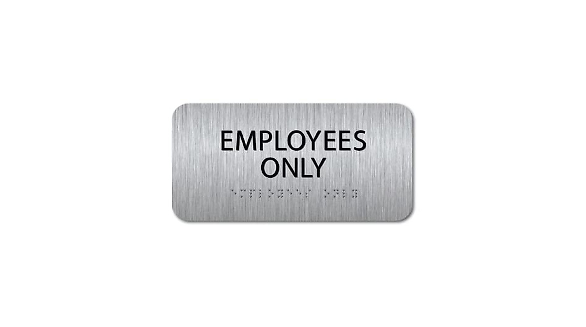 Buy ADA Compliant Employees Only Sign - Easy Installation