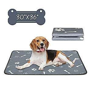 Washable Pee Pads for Dogs, Waterproof Reusable Puppy Pads, Super Absorbent Pet Whelping Pad for Training, Travel, Whelping, Large Leak-Proof Dog Pee Mats for Dog Cat Rabbit, 2 Pack