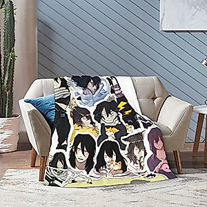 Blanket Aizawa Shota Soft and Comfortable Warm Fleece Blanket for Sofa,Office Bed car Camp Couch Cozy Plush Throw Blankets Beach Blankets