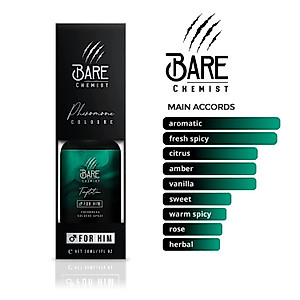 Bare Chemist Pheromones for Men to Attract Women (Temptation) Cologne - Pheromone Cologne Spray [Attract Women] - Extra Strong, Concentrated Proven Pheromone Formula