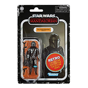 STAR WARS Retro Collection The Mandalorian (Beskar) Toy 3.75-Inch-Scale The Mandalorian Collectible Action Figure, Accessories
