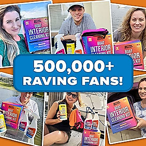 Ultimate Boat Interior Cleaning Kit Boat Cleaner Products Marine Vinyl Protectant Boat Vinyl Cleaner for Boat Seats Wipes & Microfiber Cloths Pontoon Boat Accessories Jetski Car & RV Care Supplies