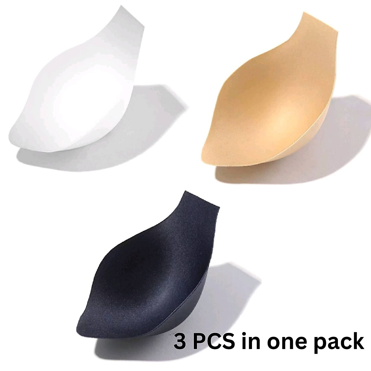 Men Bulge Enhancing Underwear Cup Sponge Pad for Underwear Swimwear Boxers Briefs Trunks Penis Enlargement Cup (Black Beige White)