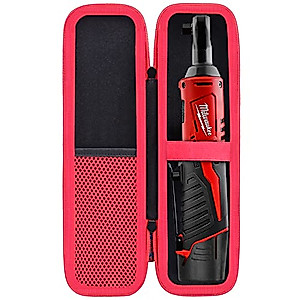 khanka Hard Storage Case Replacement for Milwaukee 2457-20 M12 Cordless 3/8" Lithium-Ion Ratchet, Case Only