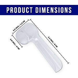 ibrush 4 Pack Protective Cover Cap Compatible with Oral B Replacement Heads, Fits for Cross Action Brush Heads and Pro 500, 1000, 1500 Electric Toothbrushes