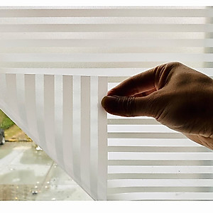 YUTR Shutters Matte Window Film Glass Self Adhesive Frosted Tint Opaque Privacy Sticker for Home Decals (Color : As Shown, Size : 60 x 300 cm)