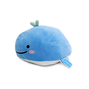 Vintoys Very Soft Blue Whale Shark Hugging Pillow Plush Doll Fish Plush Toy Stuffed Animals 17"