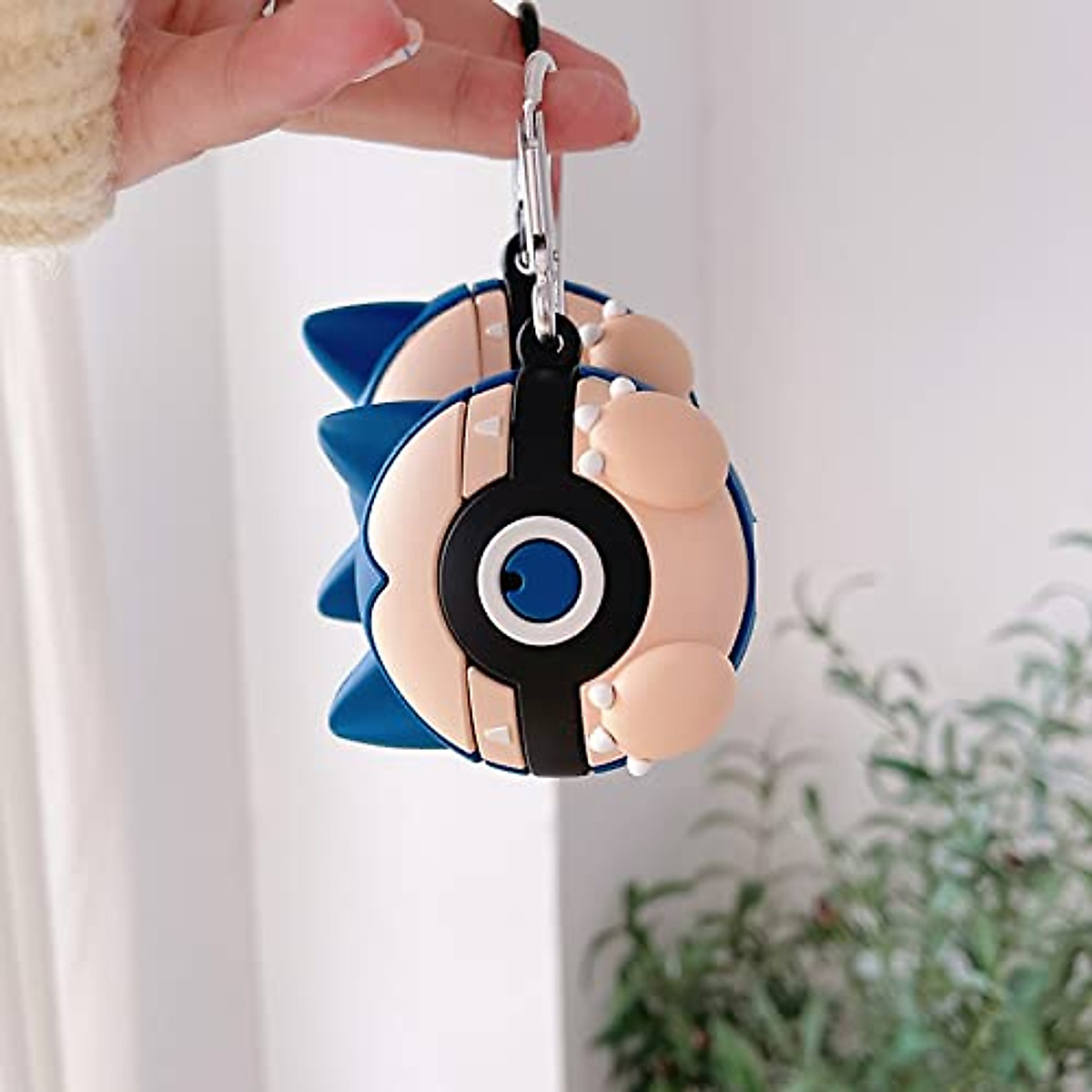 AOLABOKY PVC Earphone Case for Xiaomi Redmi Buds 3 Pro and XiaoMi Redmi AirDots 3 Pro,Cute 3D Funny Cartoon Cool Design Skin Protective Silicone Case with Keychain (carby)