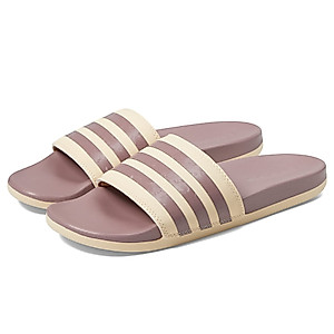 adidas Women's Adilette Comfort Slides Sandal, Sand Strata/Wonder Oxide/Sand Strata, 11