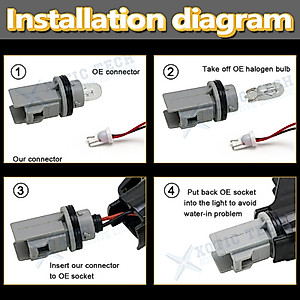 KENRTIR Clear Lens White LED Lamp Compatible with 1997 1998 Toyota SUPRA MK.4 & 2000-2005 Toyota Celica Front Corner Fender Side Marker Light
