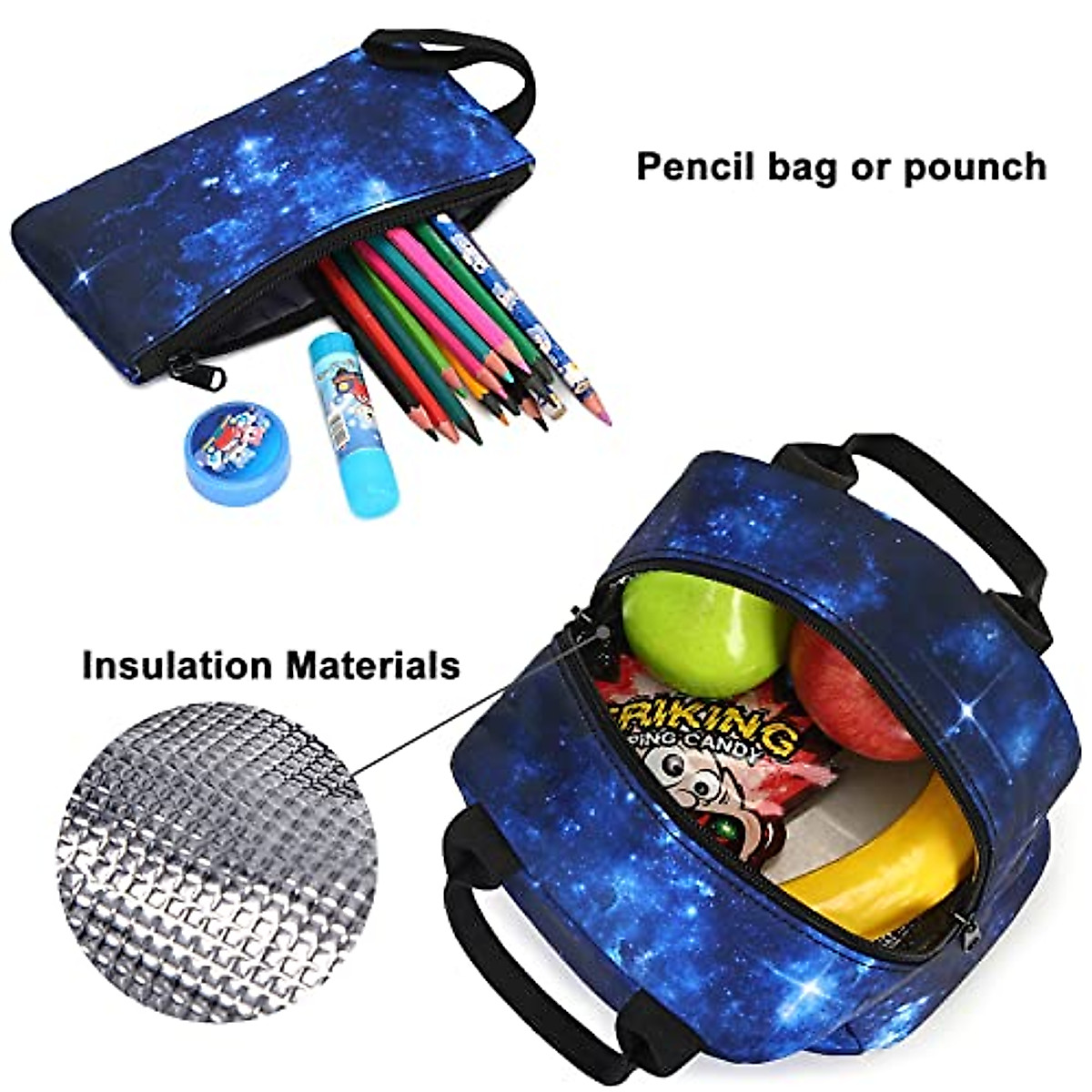 BTOOP School Backpacks Girls Bookbag Cute Lightweight Backpack Kids Lunch bag and Pencil case