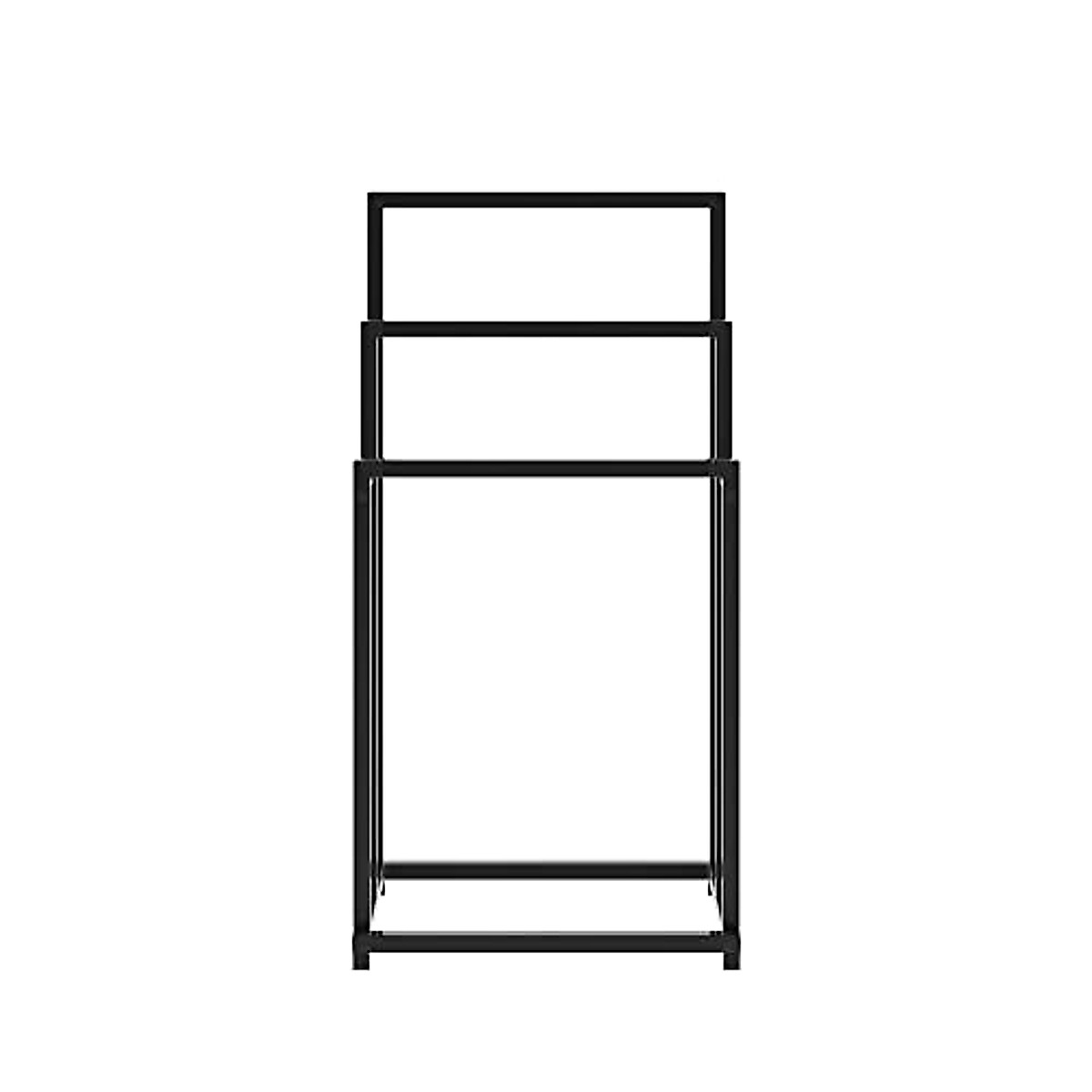 Crocofair Freestanding Metal Towel Rack Holder with 3 Tier for Bathroom Towel Rack Hand Towels Modern Washcloths Holder Drying Rack (Black) (3-Tier, Black)