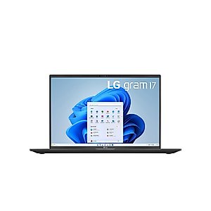 LG Gram 17 Laptop 2022 New, 17" WQXGA IPS, Intel i7-1195G7 4-Core, Iris Xe Graphics, 16GB LPDDR4, 512GB SSD, Backlit Keyboard, Thunderbolt 4, Fingerprint Reader, Wi-Fi 6, Win10 Pro, COU 32GB USB