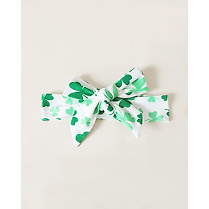 St. Patrick's Day Outfits Baby Girl Clothes 12 18 Months Long Sleeve Ruffle Top 18 months girl clothes Shamrock Print Pants Headband Winter Fall Clothing Sets Green