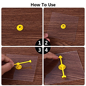 Lohoee 20Pcs Transparent Spinners Math Game Spinner with Rotating Arrow for Party Games and Teaching Using