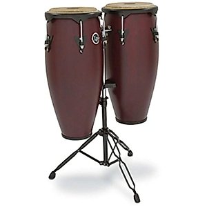 Latin Percussion LP City Wood Congas 10" & 11" Set - Dark Satin Finish