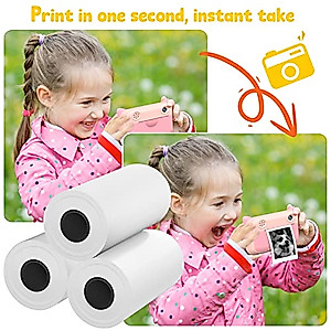 10 Rolls Camera Paper for Kidizoom Print Camera Paper Refill, 2.2x1 Inch BPA Free Kids Camera Paper Compatible with MINIBEAR/VTech/Dragon Touch Camera Refill Paper for Most Kids Instant Camera