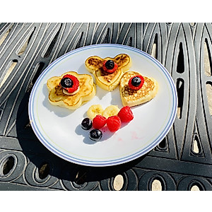 Unique Fried Egg Shaper, Omelette, Pancake, Scrambled Eggs DIY Mold Rings, Specialty Cooking Tool with Handle, Mold Non Stick Stainless Steel for Griddle Pan, Heart, Flower Shape Mickey-like 3Pcs/set