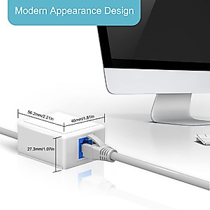 VCELINK Keystone Jack Surface Mount Box 1-Port for UTP Cat6/Cat5e/Cat5 RJ45 Keystone Jacks, 5-Pack, White
