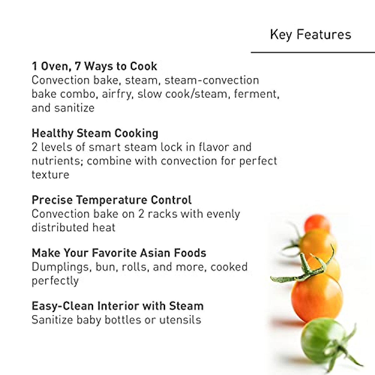 Panasonic HomeChef 7-in-1 Compact Oven with Convection Bake, Airfryer, Steam, Slow Cook, Ferment, 1200 watts, .7 cu ft with Easy Clean Interior - NU-SC180B (Black)