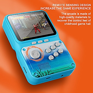 Retro Game Console for Boy, Handheld Game Console with 500 Classical Nostalgic Games 3.0 Inch Color Screen Support for Connecting TV & Two Players, Christmas Birthday Gifts (A)