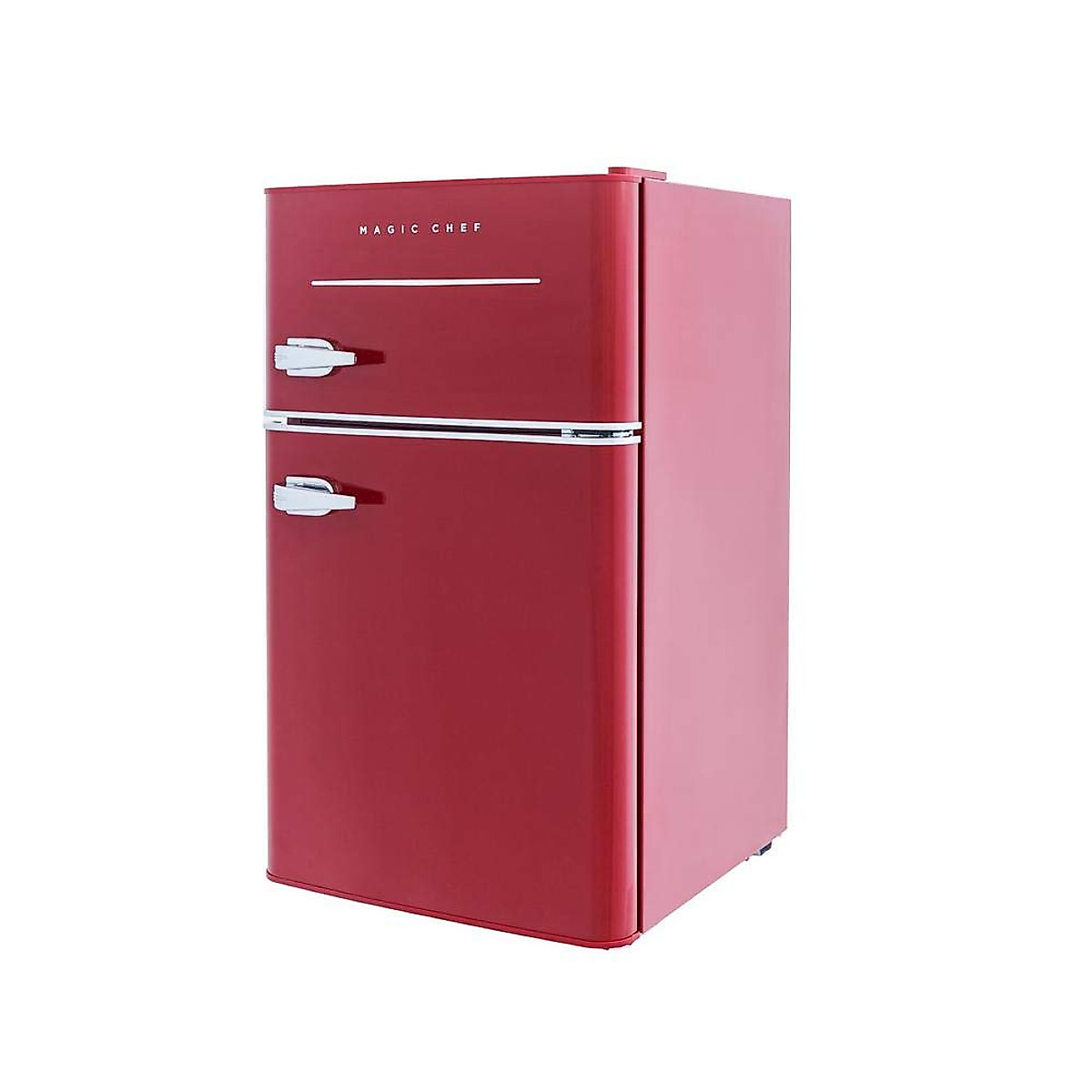 Magic Chef Retro Mini Refrigerator 3.2 cu. ft. 2-Door Fridge in Red