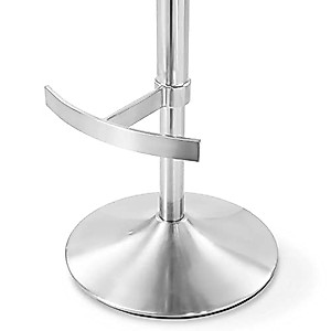 Zuri Furniture Modern Coveteur Adjustable Height Swivel Bar Stool in Black