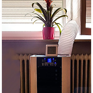 Sgran Portable Air Conditioner Hose, 5.9 Inch Diameter AC Hose, Anti-Clockwise Thread AC Vent Exhaust Hose, Lenth Up to 78 Inch Compatible with Haier LG Delonghi Air Conditioner Parts