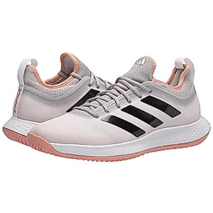 adidas Women's Defiant Generation Tennis Shoe, White/Black/Ambient Blush, 10