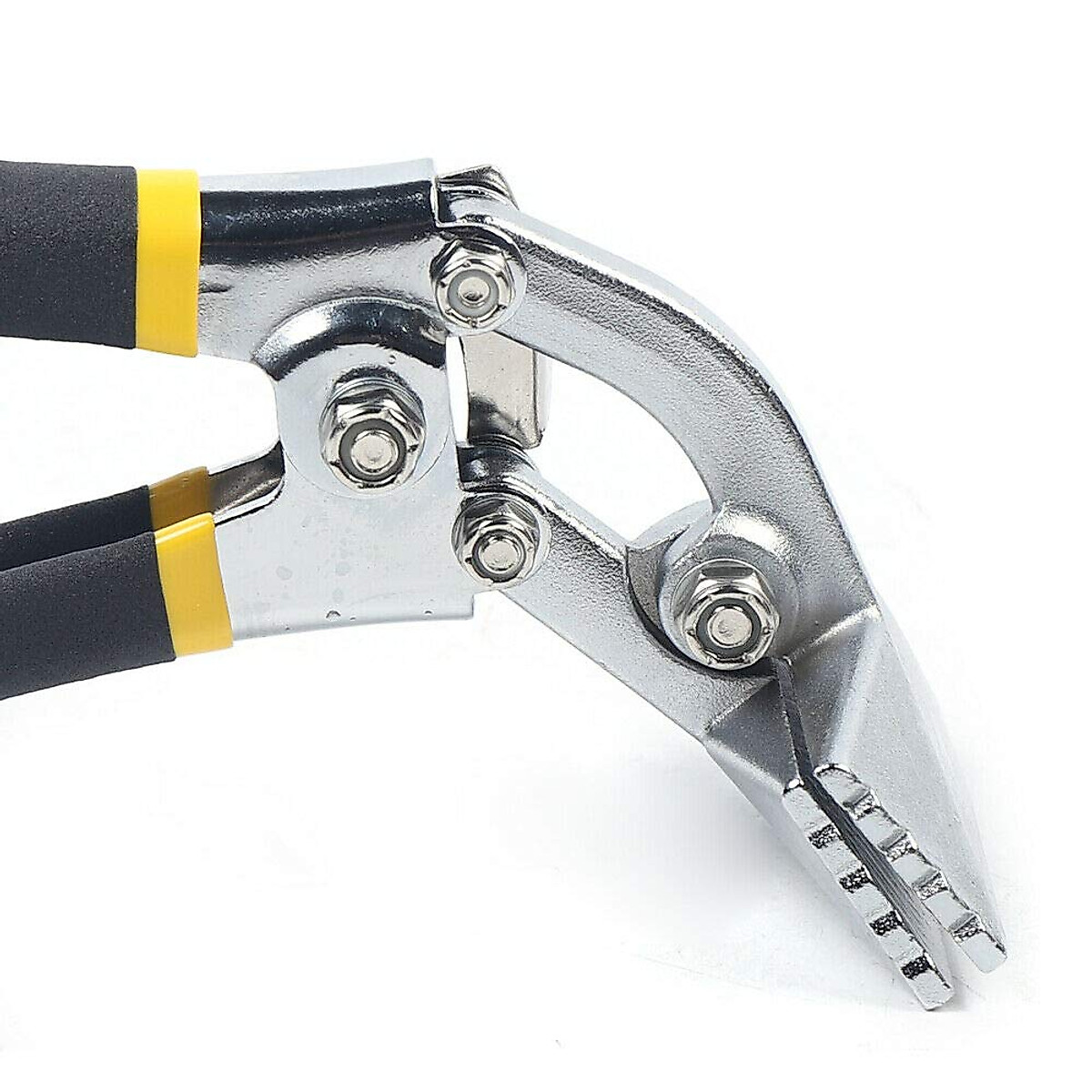 2PCS Flat Jaw Welding Welder's Pliers Hand Sheet Metal Bender Bending Tool Sheet Metal Welding Locking Pliers Metal Bending Folding Welding Tool 8.7"