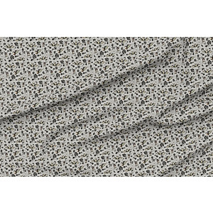 Spoonflower Fabric - Bat Pattern Grey Flowers Wild Hearts Animals Bats Decor Printed on Petal Signature Cotton Fabric Fat Quarter - Sewing Quilting Apparel Crafts Decor