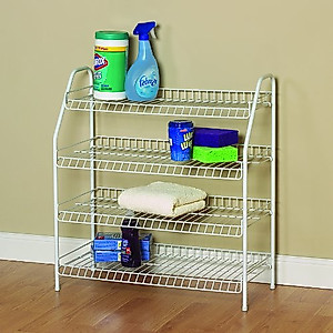 ClosetMaid 8131 4-Tier Freestanding Shoe Rack, White
