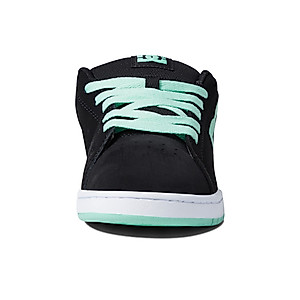DC Womens Gaveler Casual Low Top Skate Shoes Sneakers Black/Green 8.5 B - Medium