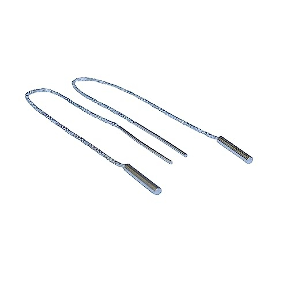 Handmade 925 Sterling Silver Chain Threader Dangle Earrings, Bar Edge Long Tassel Chain Drop Earrings, Dangling Earrings for Women, Tarnish & Water Resistant, By MiYa Jewelry Creations